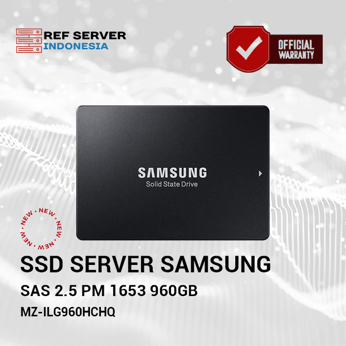 SSD SERVER SAS 2.5' PM 1653 960GB MZ-ILG960HCHQ - Refgroup.id